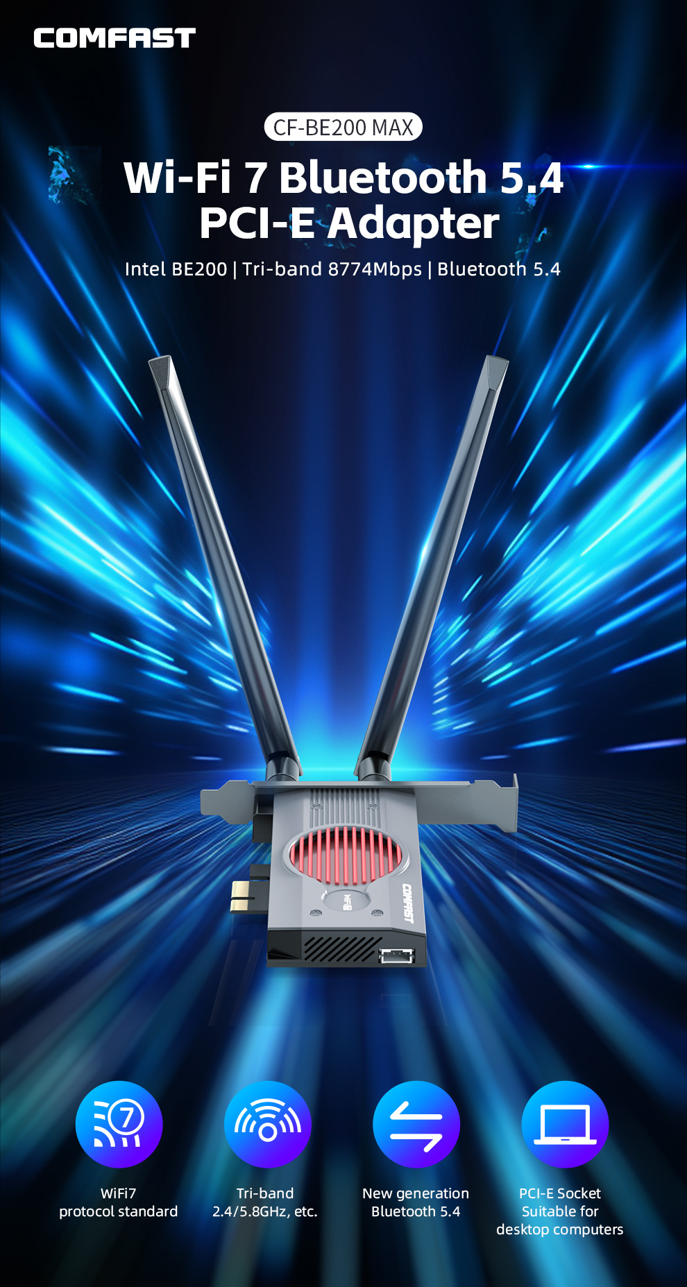 CF-BE200 MAX - Wireless Adapter - COMFAST